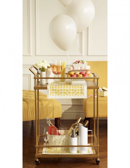 Lessons From Pinterest:* How to Style Your Bar Cart - PaperCity Magazine