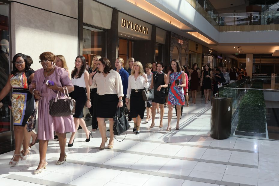 A Stiletto Strut Takes Over The Galleria: An Army of Women in High ...