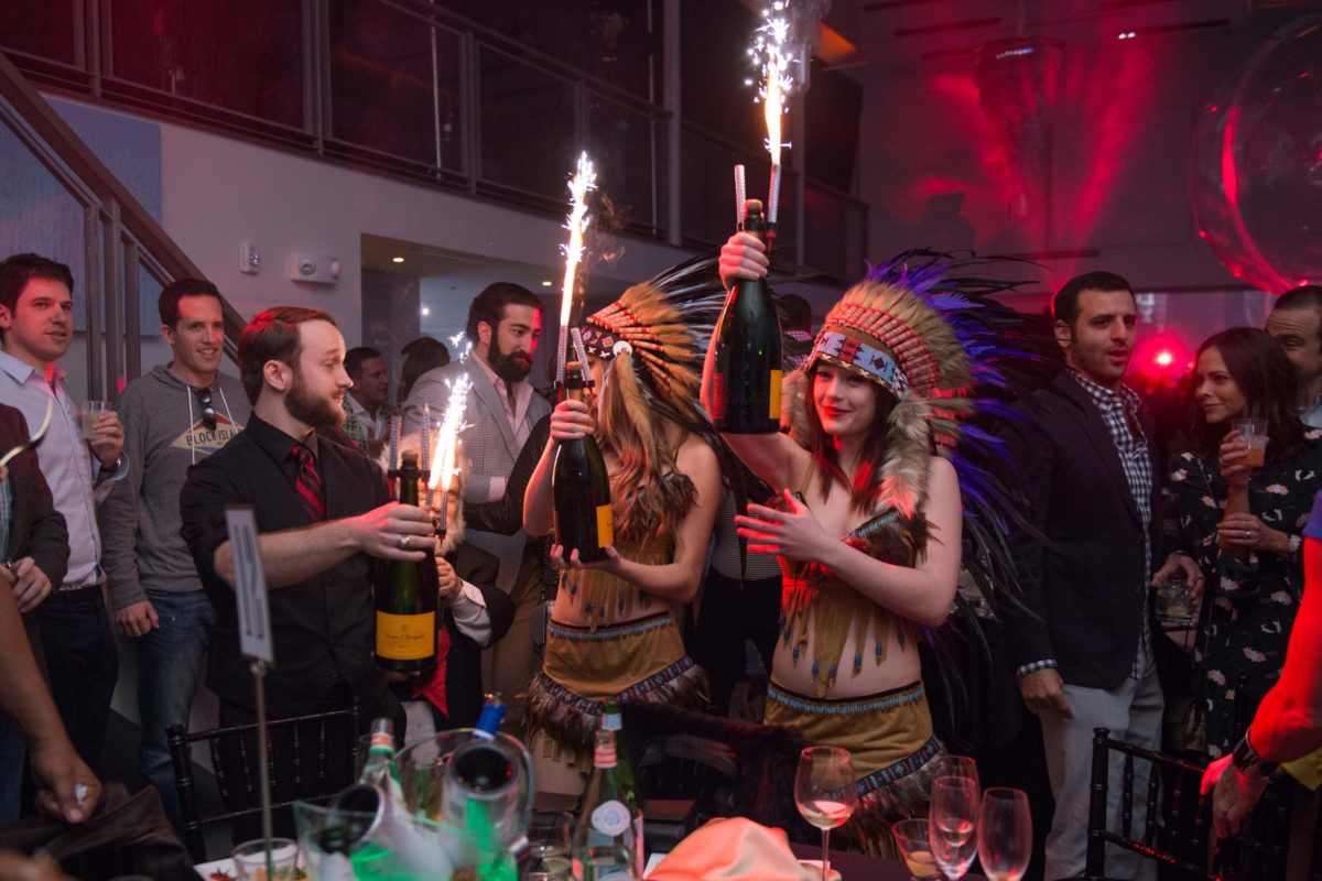 The Most Raucous Super Bowl Party Yet? Celebs Dance on Tables, Giant ...