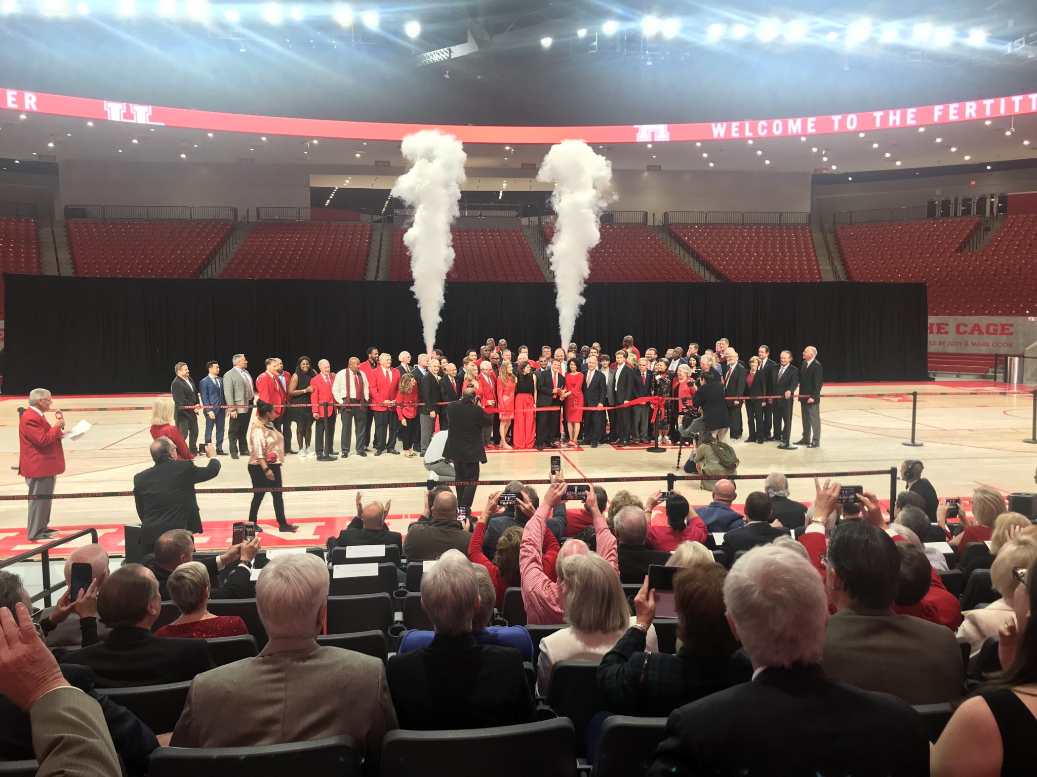 UH's New $60 Million Arena Wows as Tilman Fertitta and Renu Khator Go ...