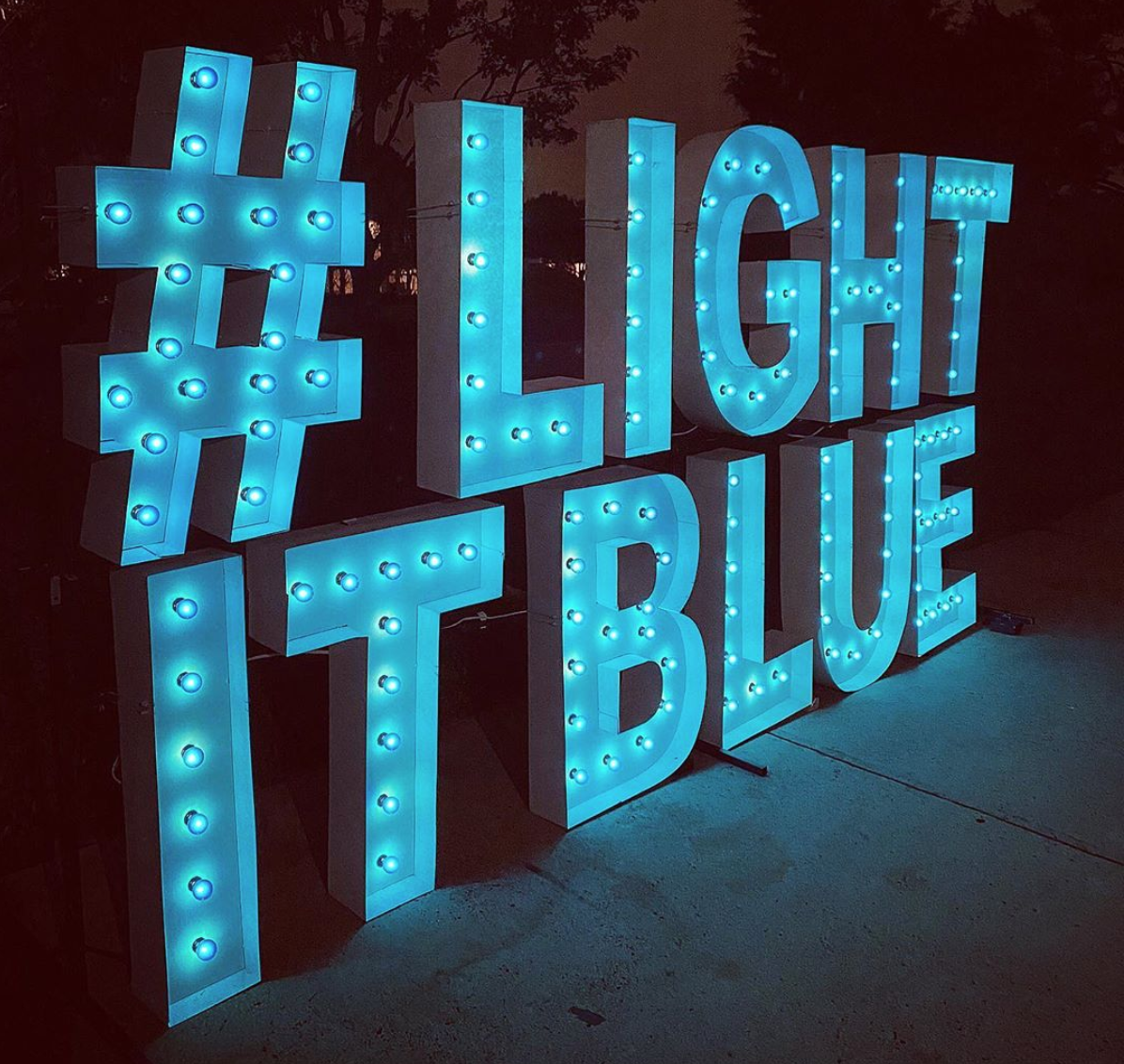Spectacular Scenes of the Light It Blue Campaign Sweeping Across ...