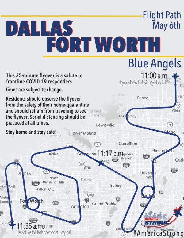 Blue Angels Will Fly Over Dallas-Fort Worth and Houston To Honor ...