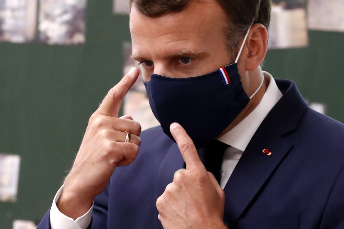 Political Leaders & Face Masks — French President Embraces the Mask ...