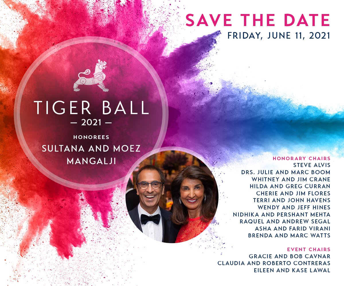 Tiger Ball 2021: Incredible India! Honoring Sultana & Moez Mangalji ...