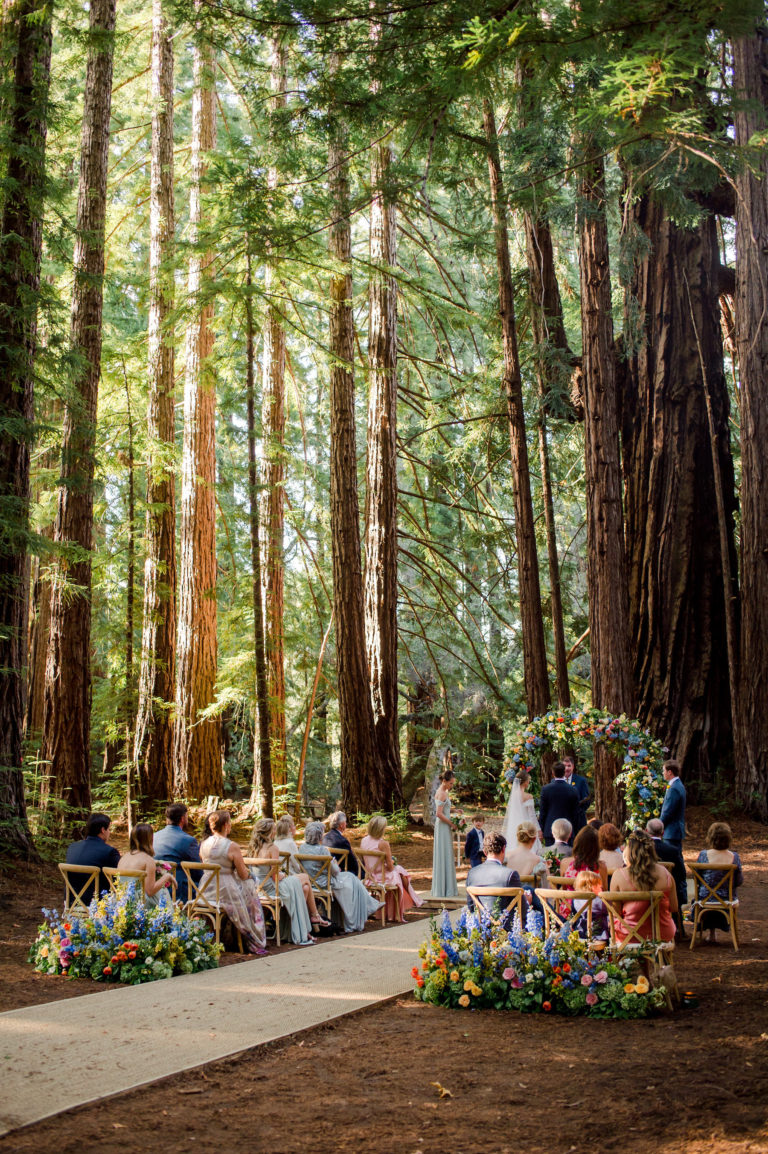 A Heavenly Summer Wedding in the Redwood Forest Outside Carmel