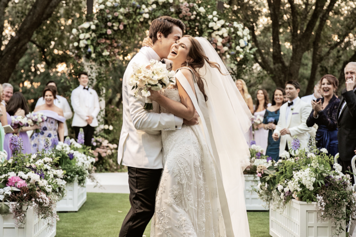 A Dreamy Outdoor Ceremony, a Dress That Took 200 Hours to Create and an ...