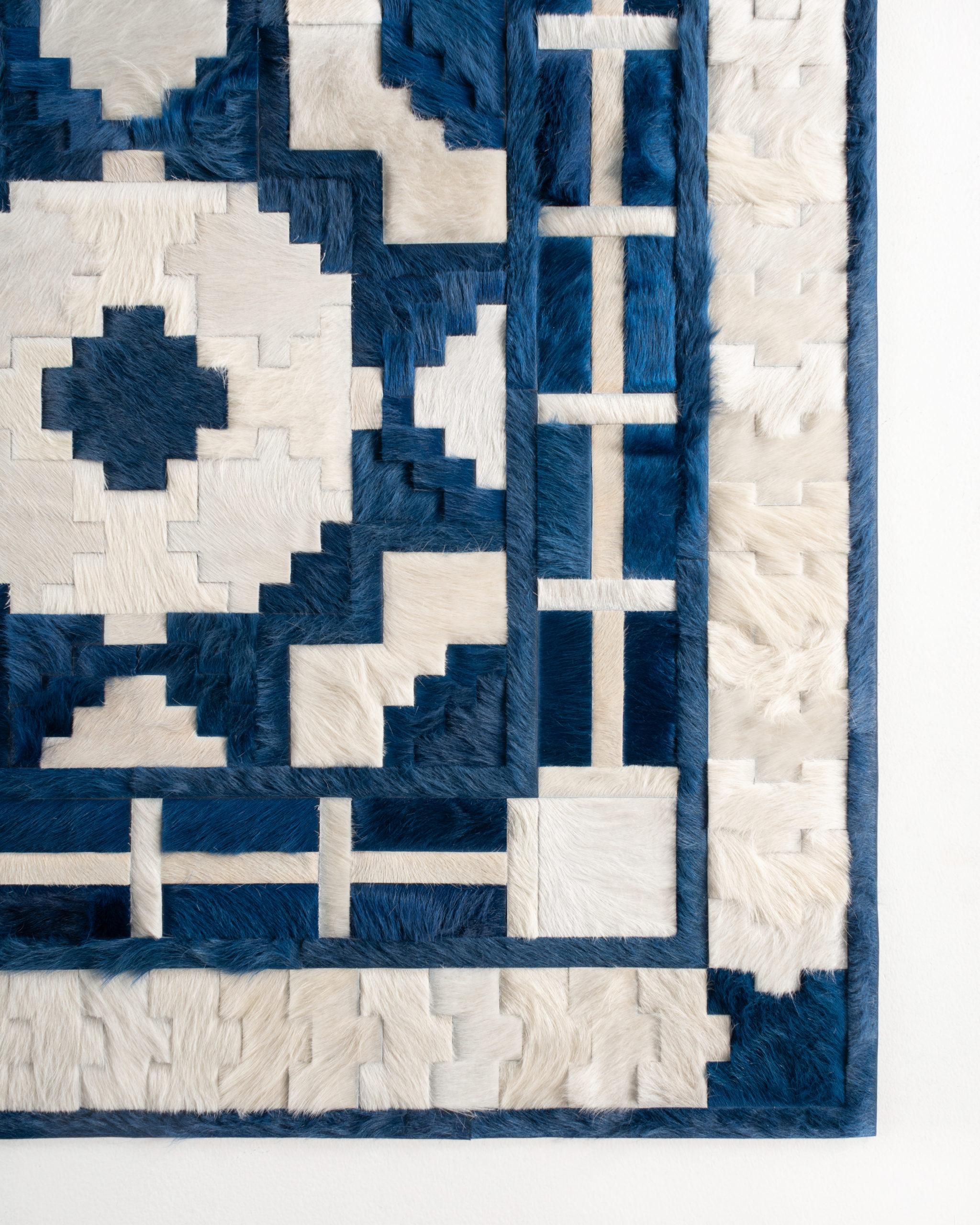 'Stateside' is an Americana-Inspired Hide Rug Collection by Kyle Bunting