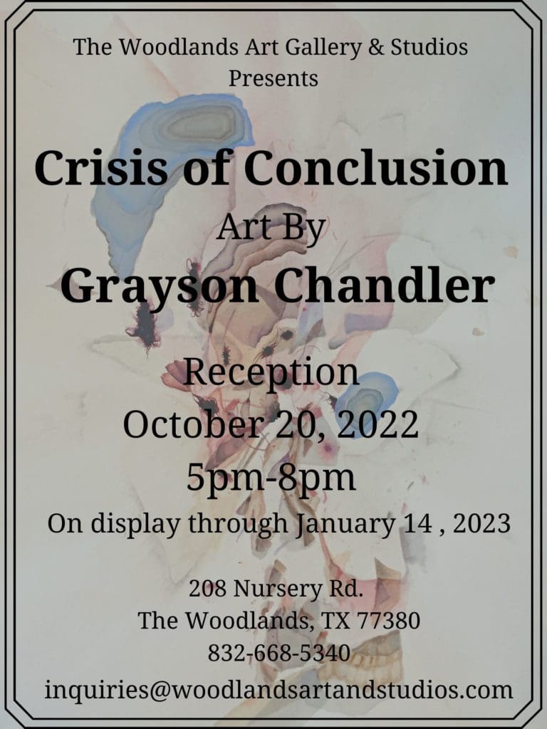 "Crisis of Conclusion" Art by Grayson Chandler - PaperCity Magazine
