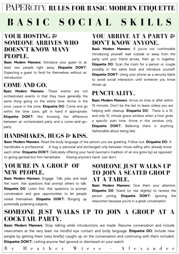 A 2023 Modern Etiquette Ambassador Breaks Down 36 Common Life Scenarios ...