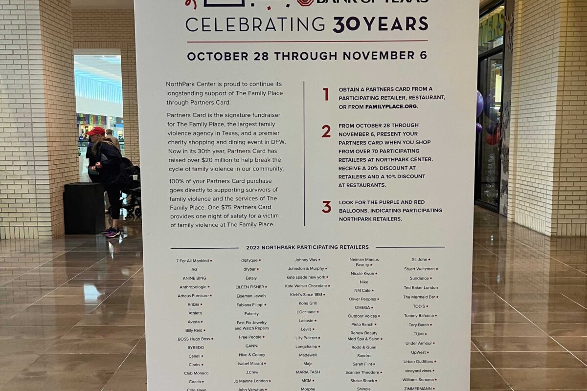 Partners Card Benefitting The Family Place - PaperCity Magazine