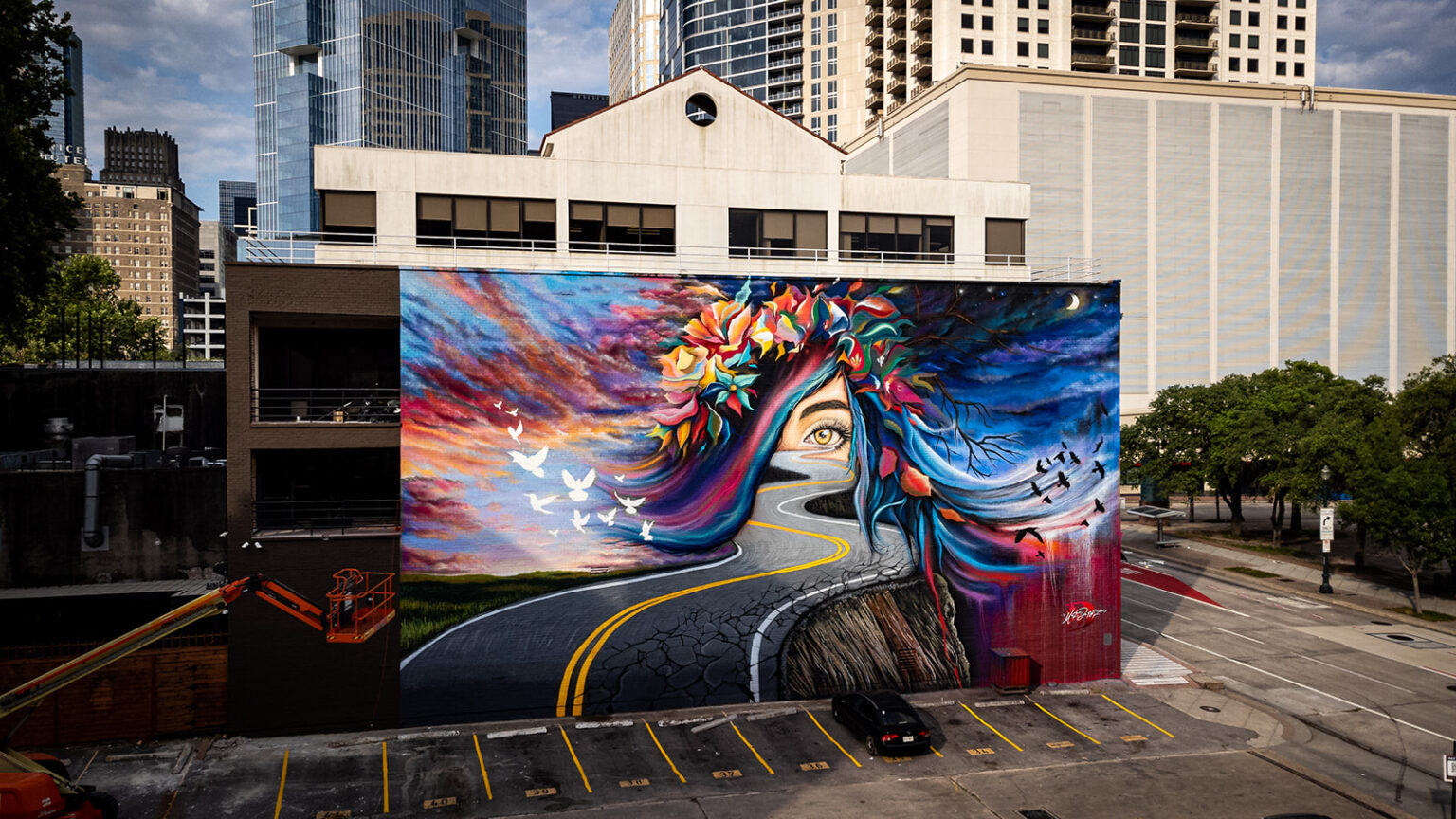 Towering Murals Create a Vibrant Street Art Wonderland In Downtown ...