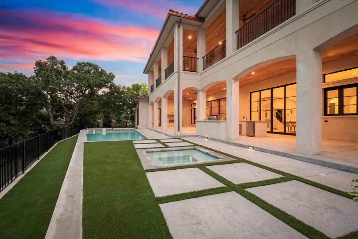 This $6.9 Million Mediterranean Revival Estate Is a Brand New Home With ...