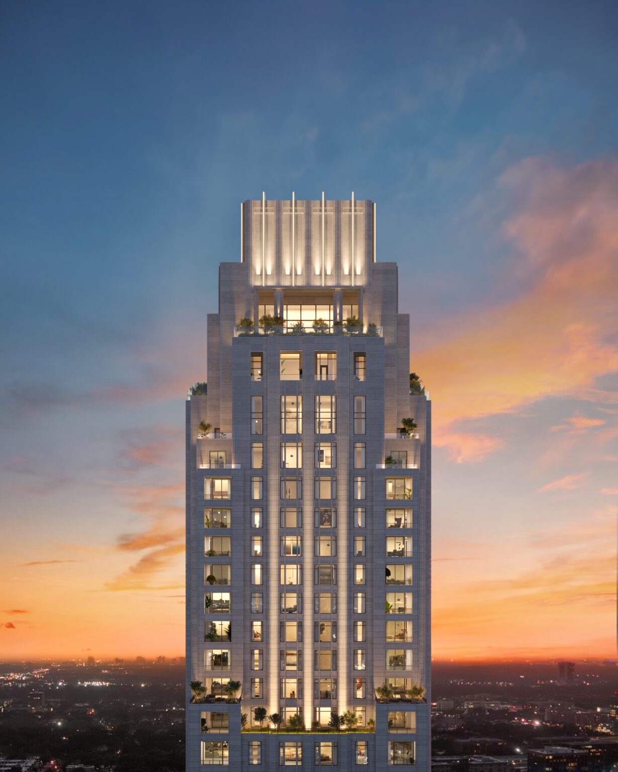 Houston's New Ritz-Carlton Residences Tower Previews Its 45-Story ...